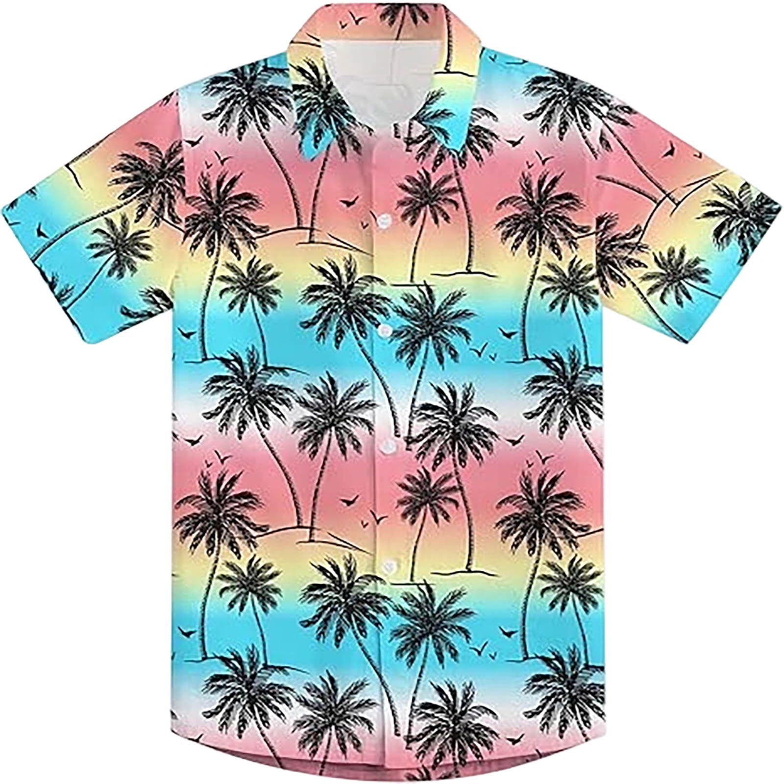 Bainana Boys Tshirts Toddler Tree Print Short Sleeve Lapel Collar Tops ...