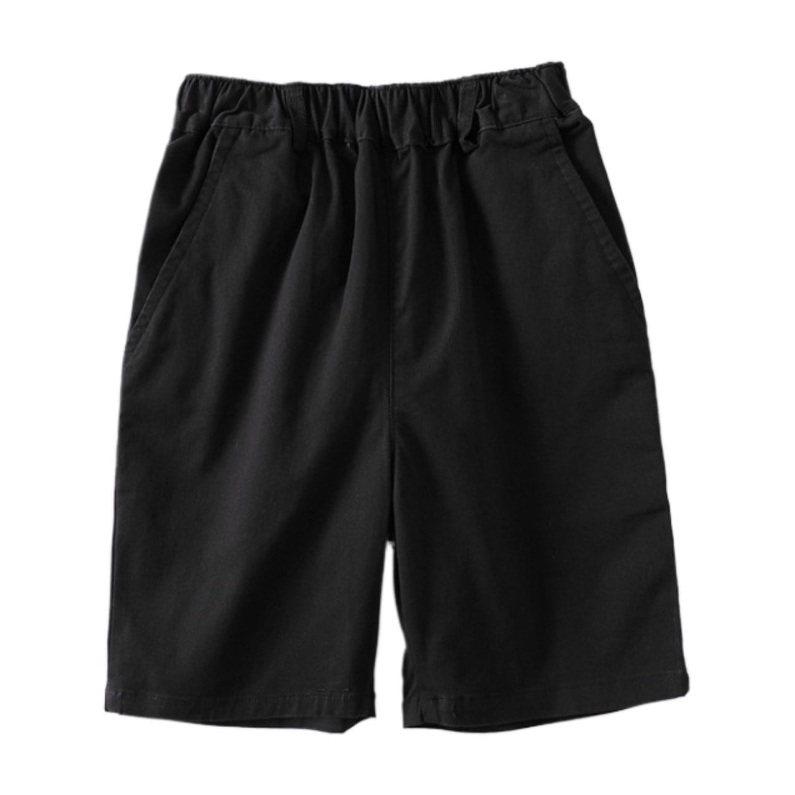 Bainana Cargo Shorts For Boys Child Solid Color Elastic Waist Straight ...