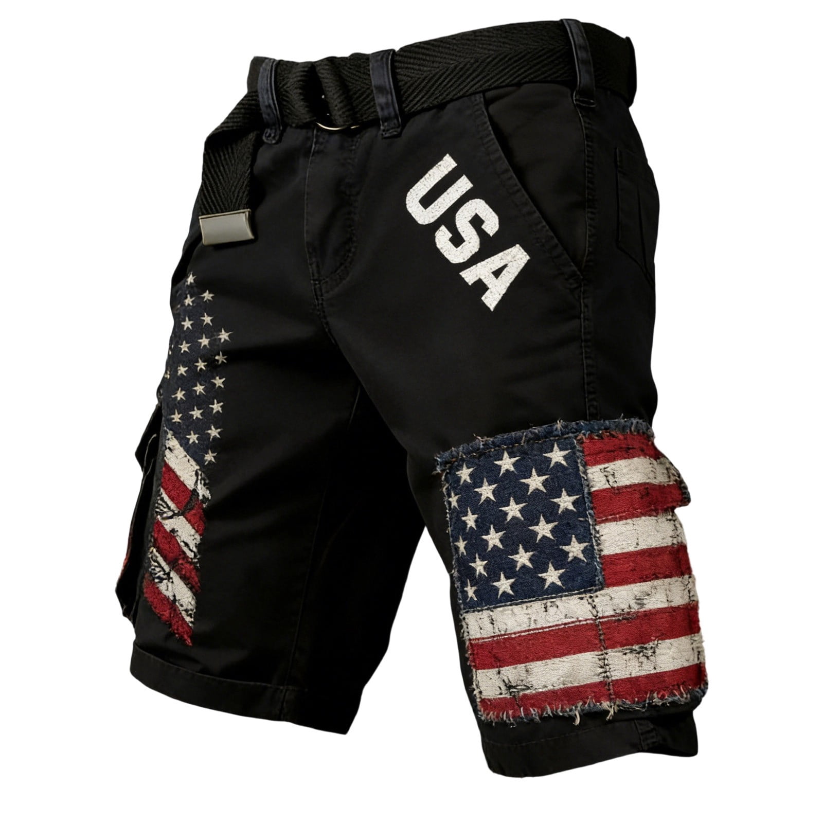 Bainana Cargo Shorts For Men Independence Day American Flag Hiking ...
