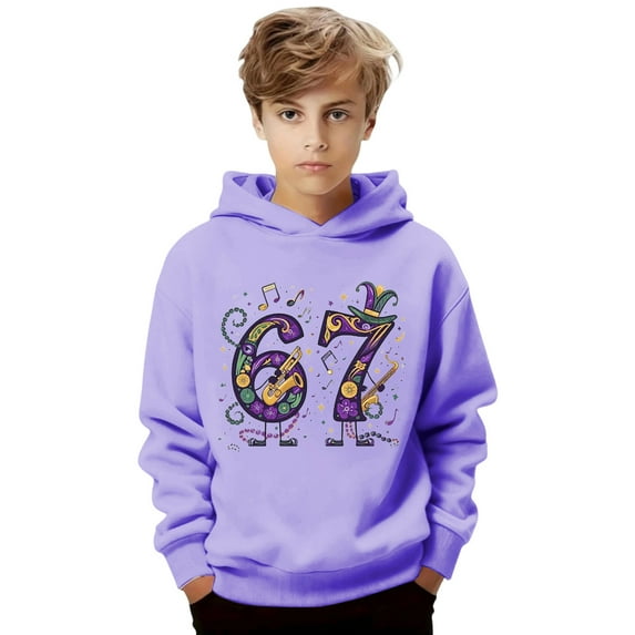 Bainana Carnival Hoodies For Boys Child 67 Print Long Sleeve Hooded ...
