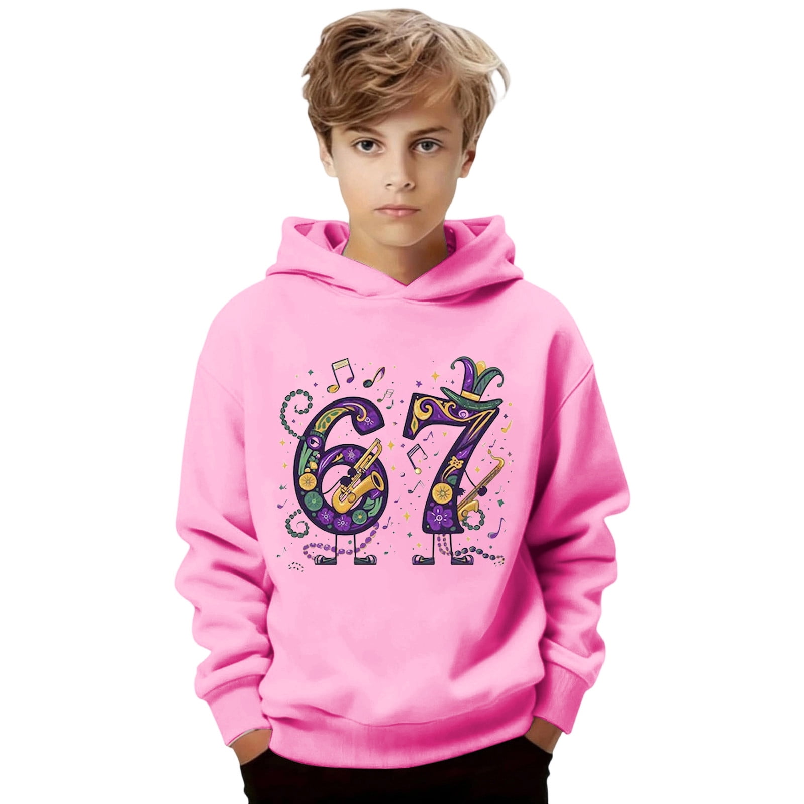 Bainana Carnival Hoodies For Boys Child 67 Print Long Sleeve Hooded ...