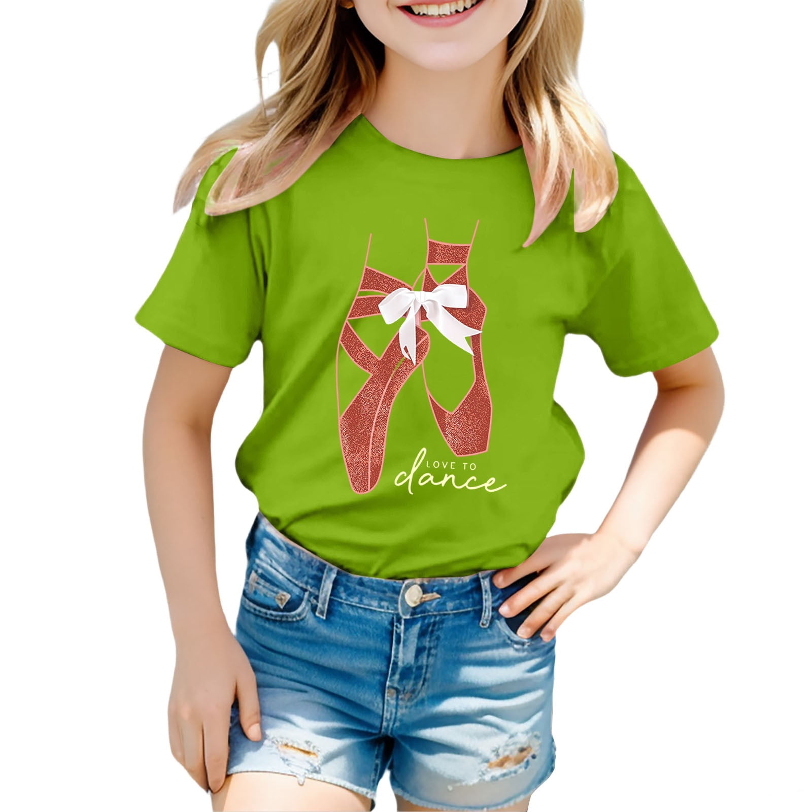 Bainana Casual Girls Top With Cartoon Printed Short Sleeve Crew Neck ...