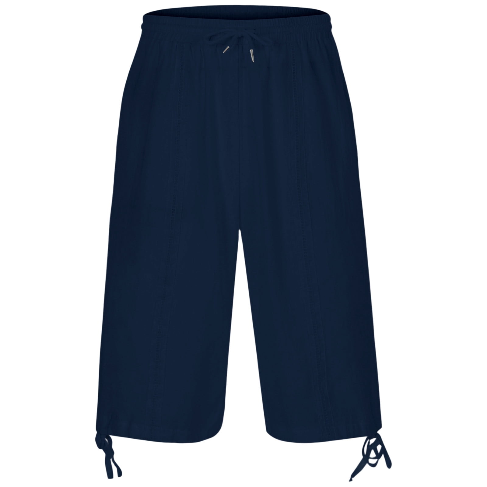 Bainana Casual Shorts For Men Solid Color Elastic Waist Drawstring ...