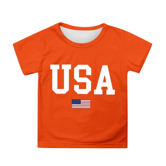 Bainana Child Boy'S Independence Day Summer Outfits Letter Print Short ...