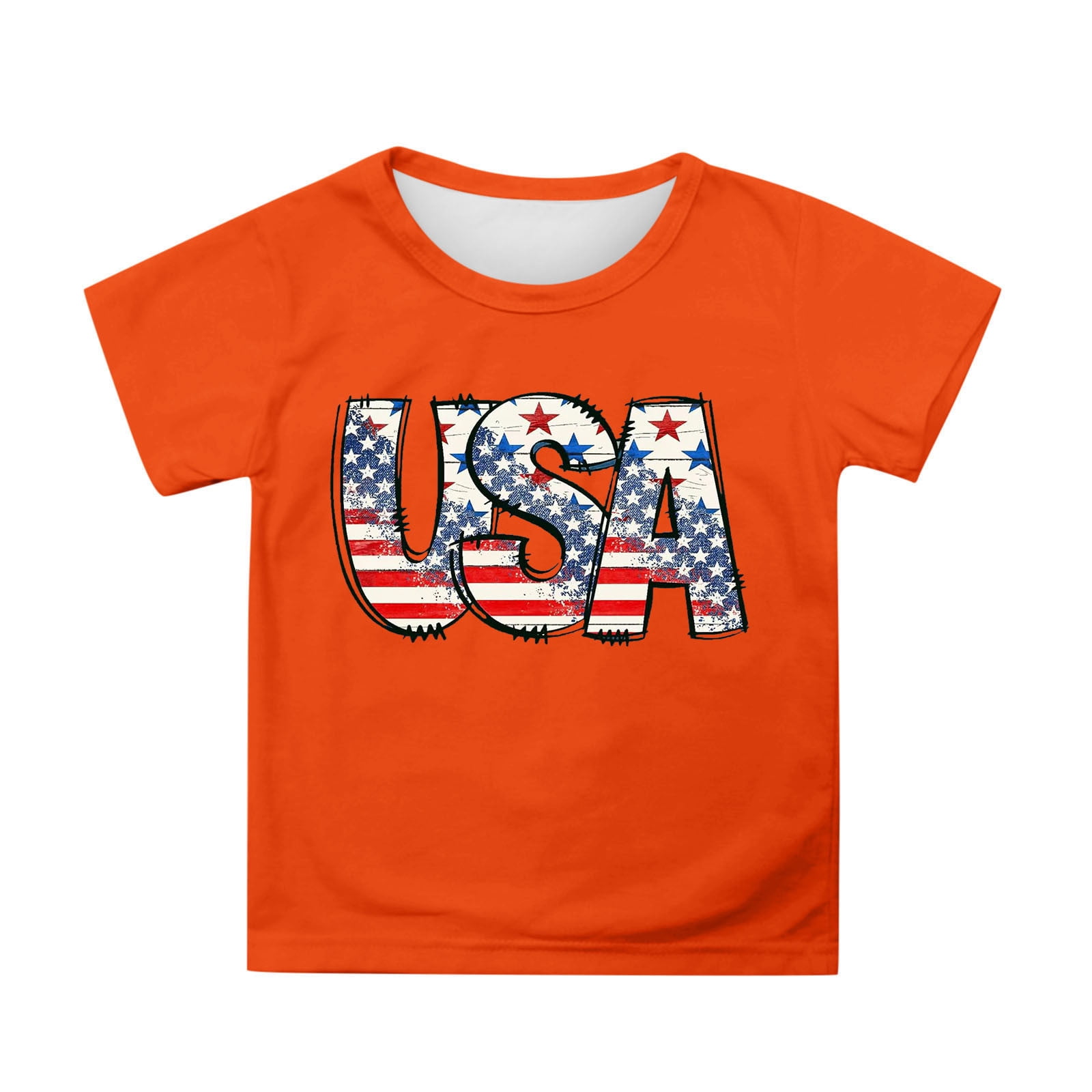 Bainana Child Boy'S Independence Day Summer Outfits Letter Print Short ...