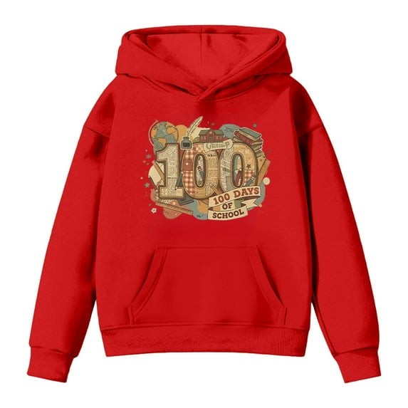 Bainana Childern'S Hoodie For Boys Girls Letter Print Long Sleeve ...