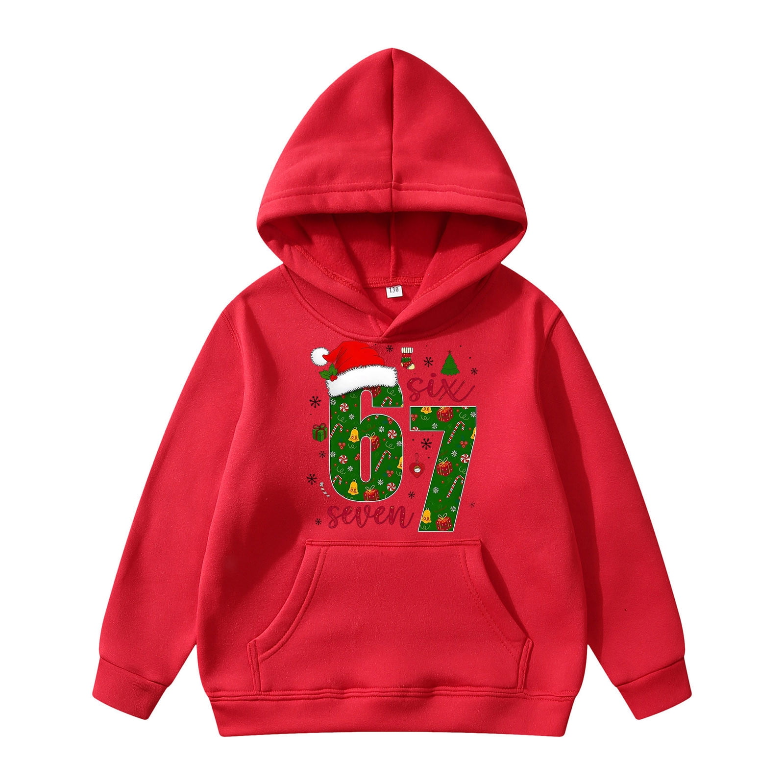 Bainana Christmas Hoodies For Girls 6 7 Print Long Sleeve Hooded Tops ...