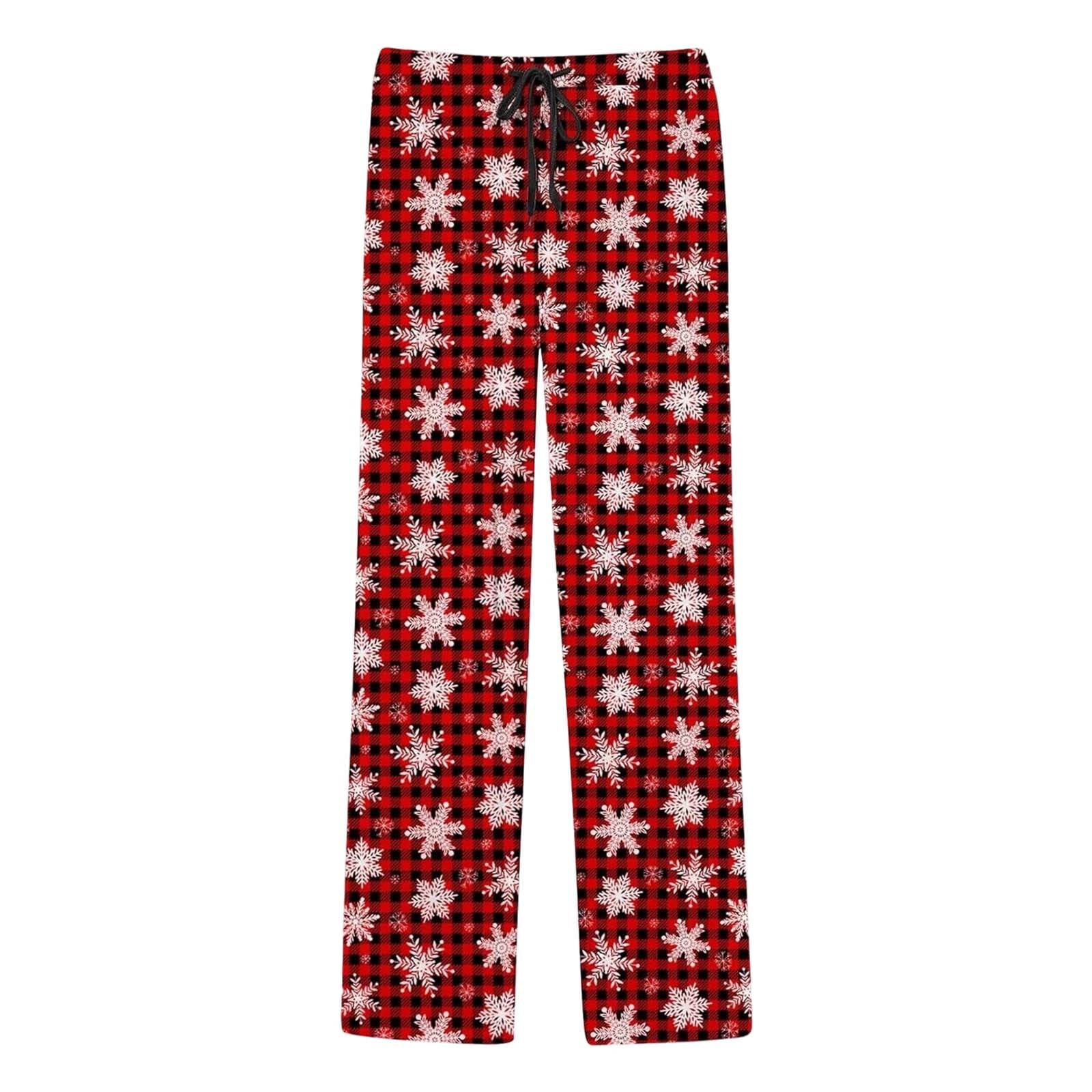 Bainana Christmas Pants For Boys Girls Child Plaid Print Elastic Waist ...