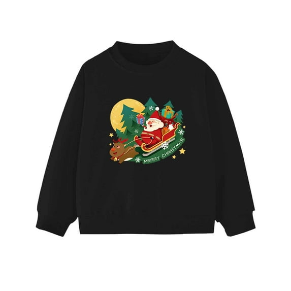 Bainana Christmas Sweatshirt For Girls Boys Child Cartoon Print Long ...