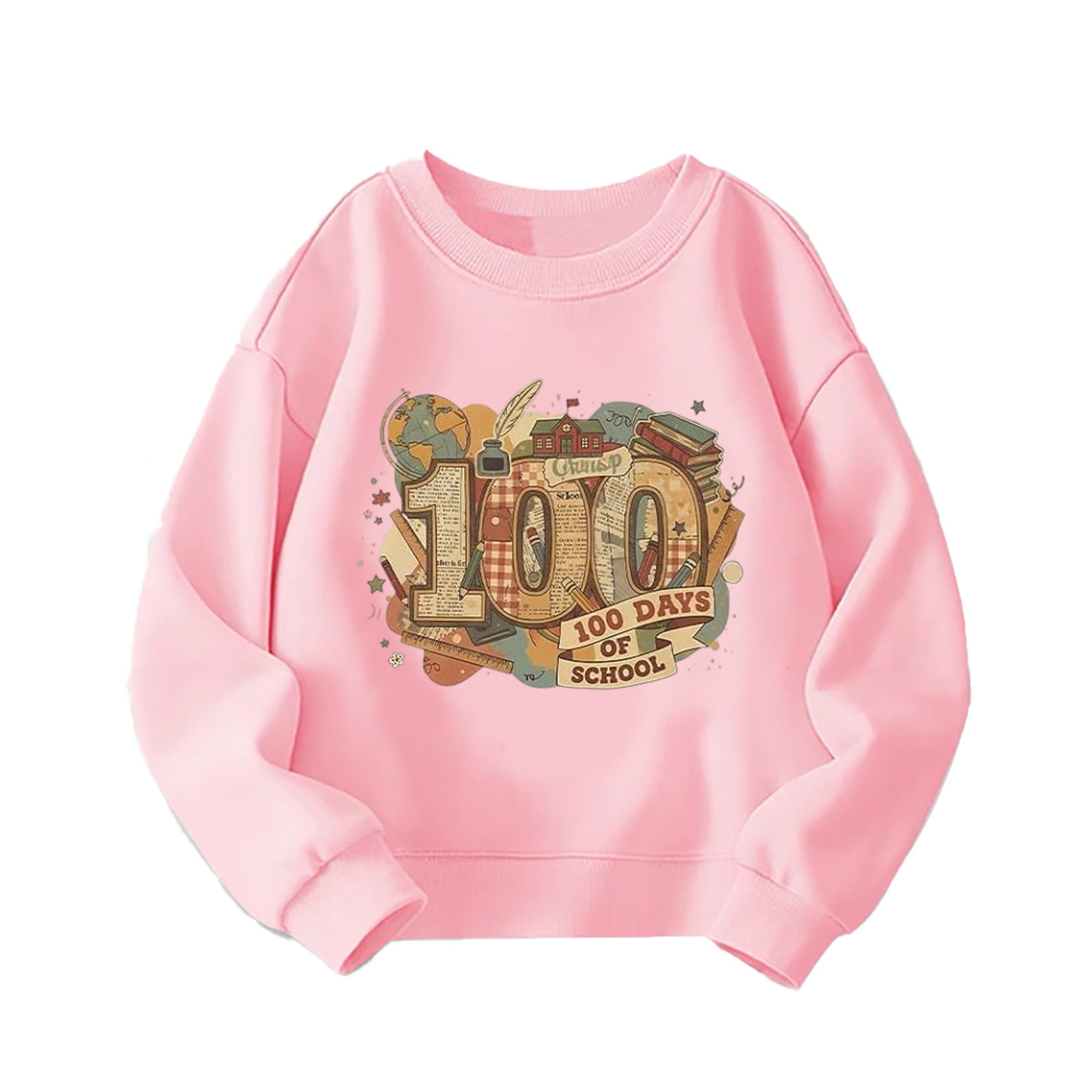 Bainana Crewneck Sweatshirt For Boys Girls Child Letter Print Long ...