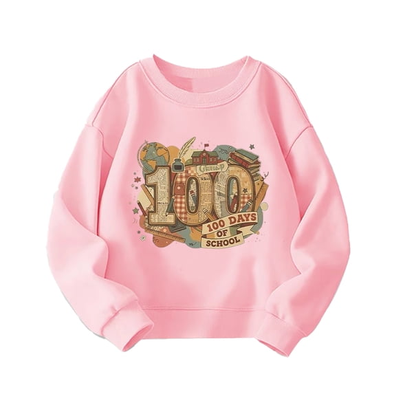 Bainana Crewneck Sweatshirt For Boys Girls Child Letter Print Long ...