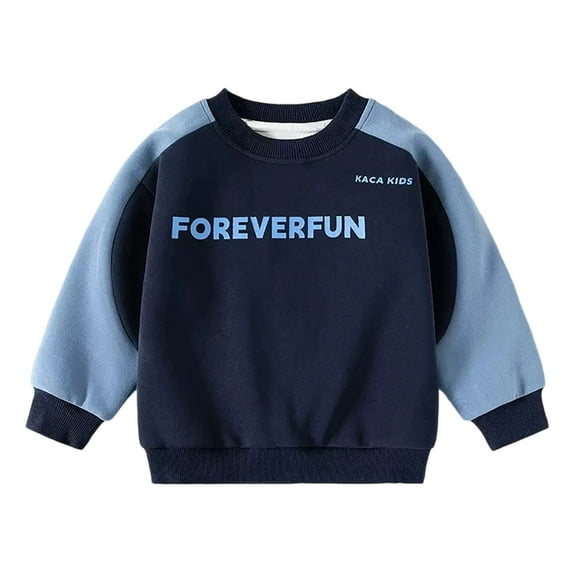 Bainana Crewneck Tops For Little Boys Letter Print Long Sleeve Pullover ...