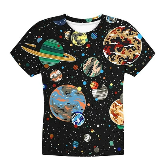 Bainana Fashion Tops For Boys Child Cartoon Print Short Sleeve Crew ...