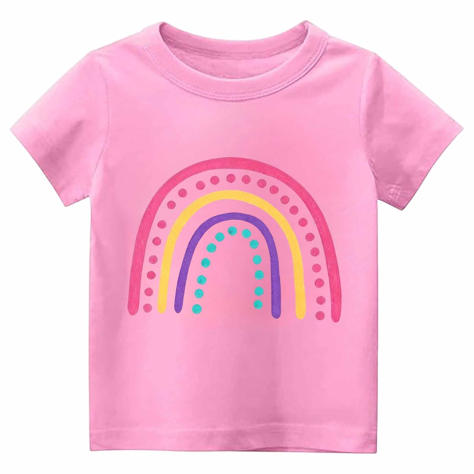 Bainana Girl'S Summer T Shirts Cartoon Pint Short Sleeve Graphic Tees ...