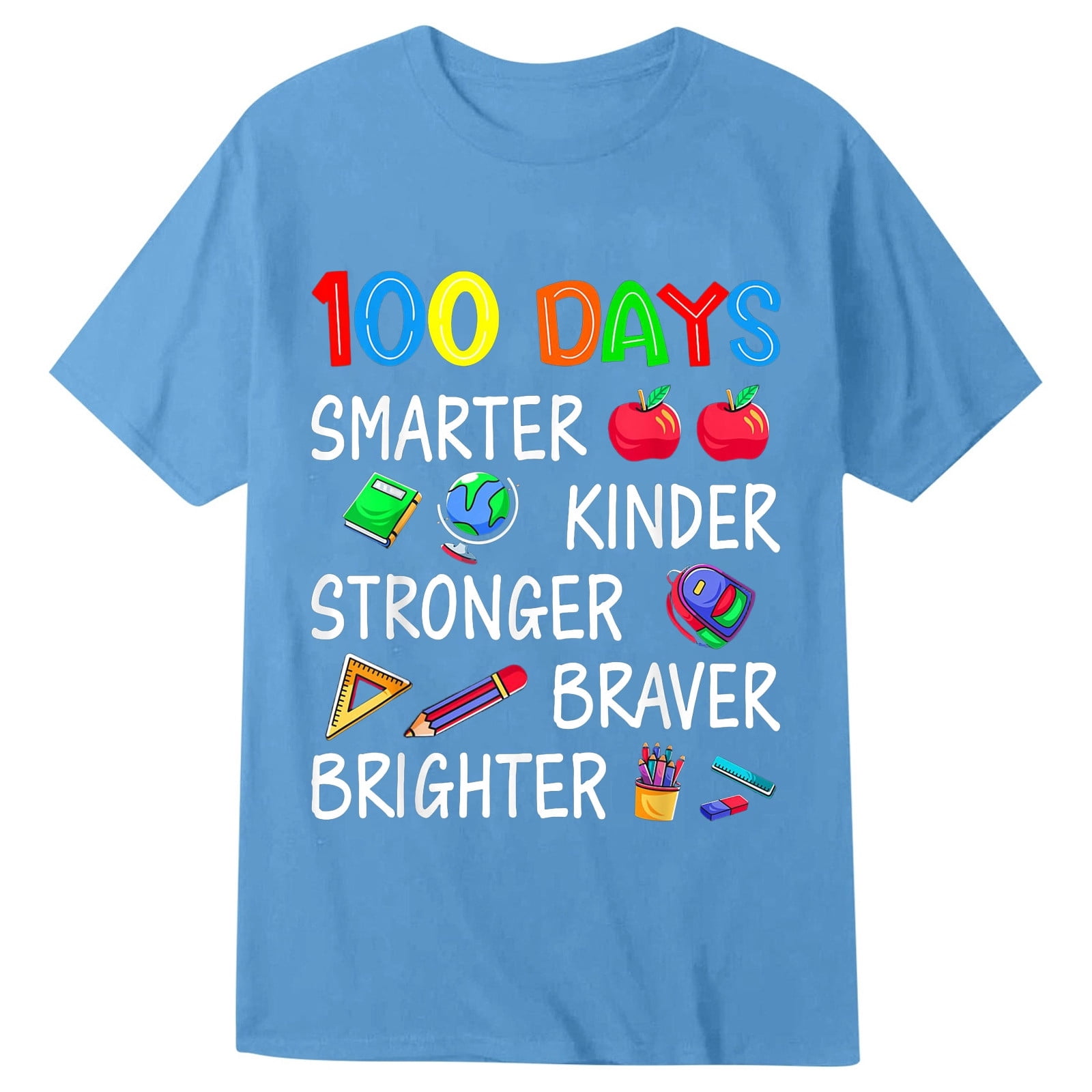 Bainana Girls Graphic Print Short Sleeve T Shirt Soft Casual Crew Neck ...