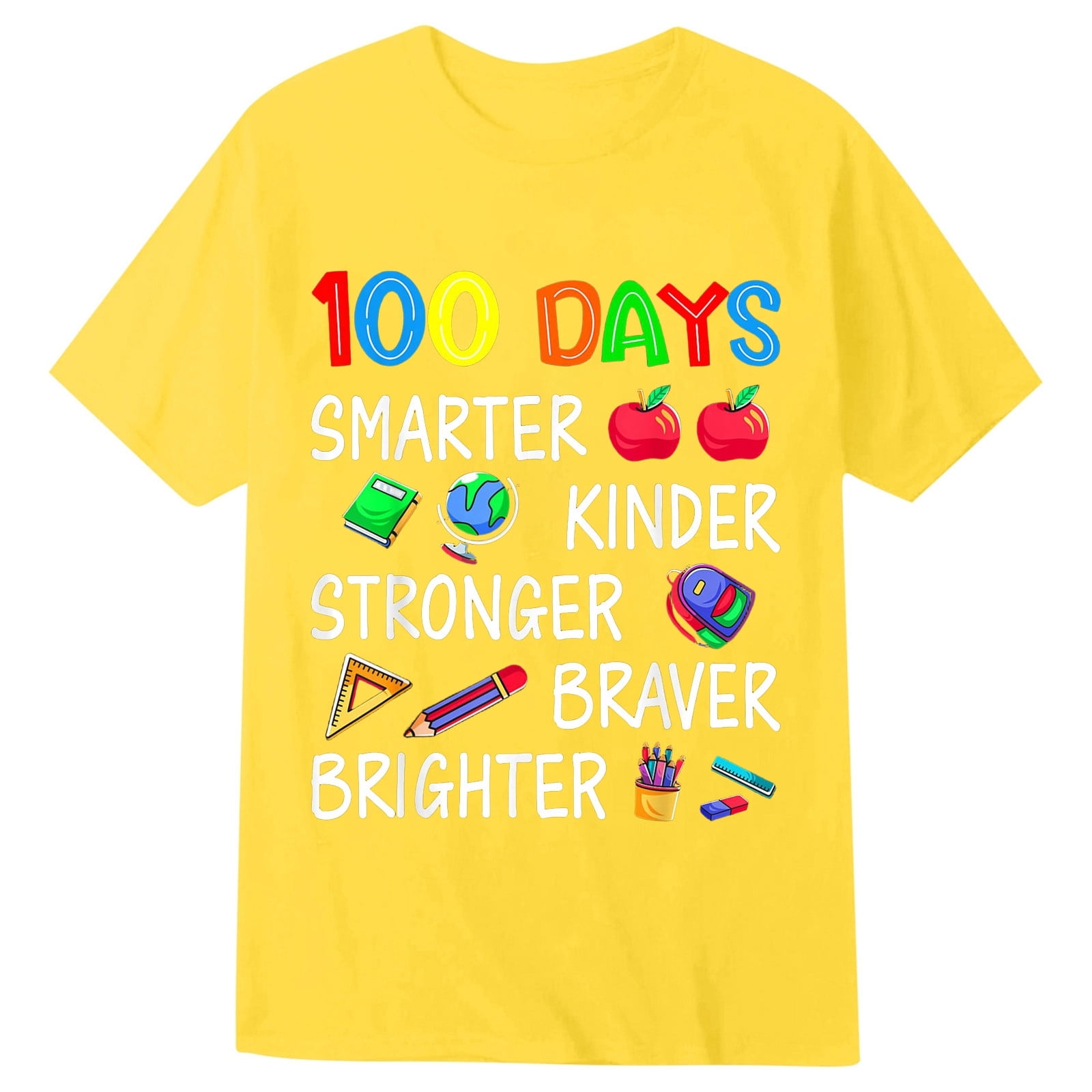 Bainana Girls Graphic Print Short Sleeve T Shirt Soft Casual Crew Neck ...