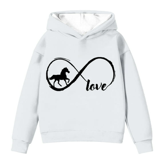 Bainana Girls Hoodie Child Cartoon Print Long Sleeve Hooded Sweatshirt ...