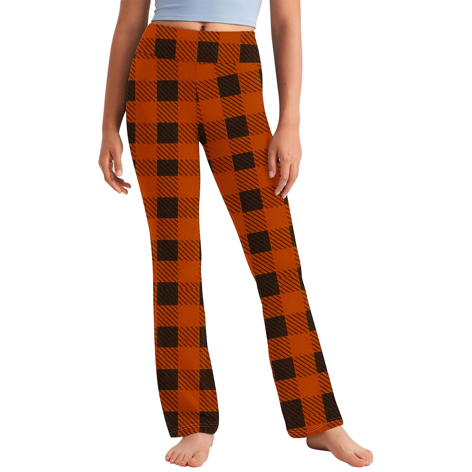 Girls Plaid Pants