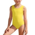 Bainana Girls Swimsuit Kids 1 Pieces Tankini Swimwear Solid Color ...