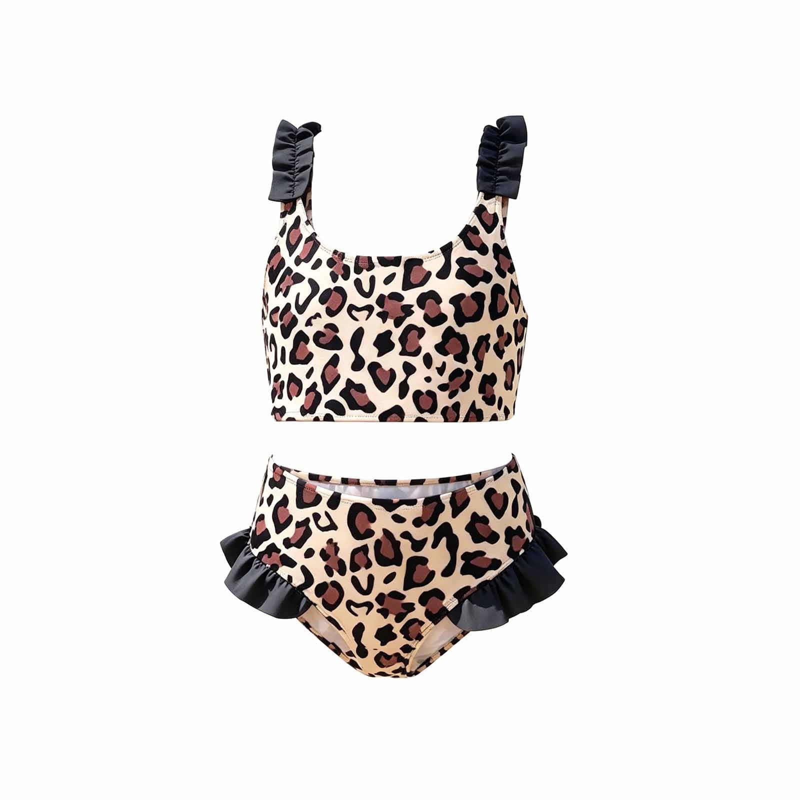 Bainana Girls Swimsuit Kids 2 Pieces Tankini Swimwear Cartoon Print ...