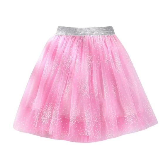 Bainana Girls Tutu Skirt Child Star Print Elastic Waist A-Line Layered ...