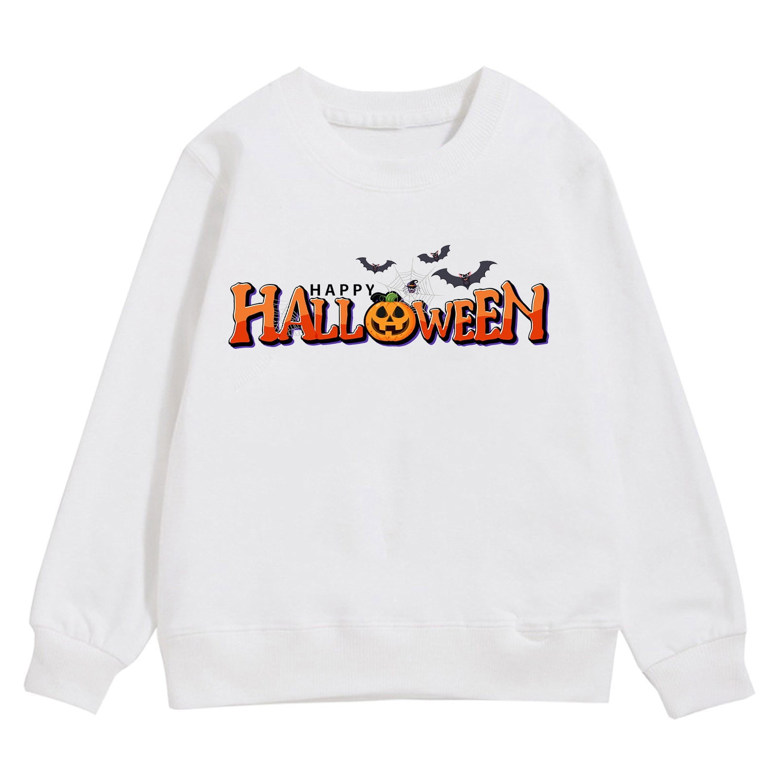 Bainana Halloween Sweatshirts For Girls Letter Print Long Sleeve ...
