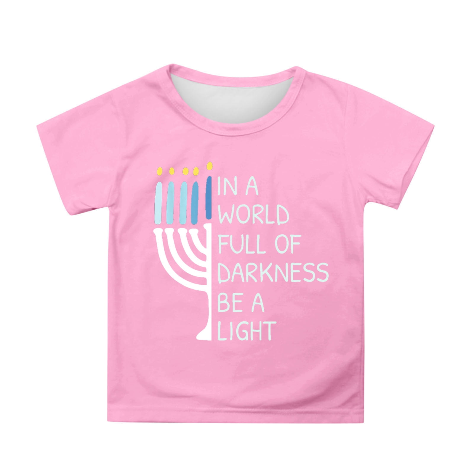 Bainana Hanukkah'S T-Shirt For Girls Boys Child Cartoon Print Short ...