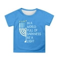 Bainana Hanukkah'S T-Shirt For Girls Boys Child Cartoon Print Short ...
