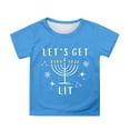 Bainana Hanukkah'S T-Shirt For Girls Boys Child Cartoon Print Short ...
