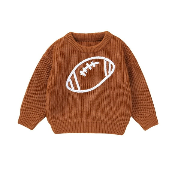 Bainana Infant Boys Sweater Cartoon Print Long Sleeve Crew Neck Tops ...