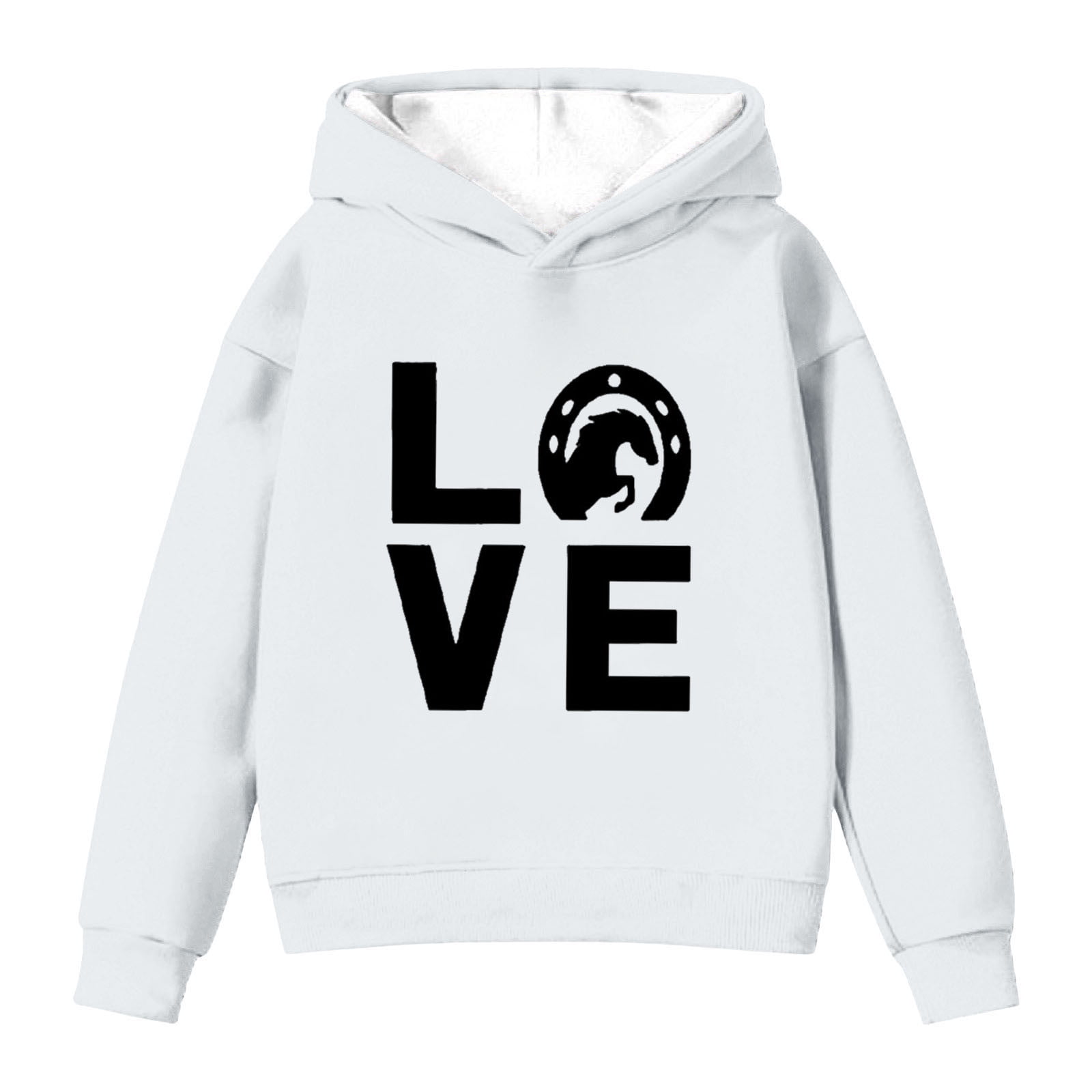 Bainana Kids Girls' Hoodies Cartoon Print Long Sleeve Hooded ...
