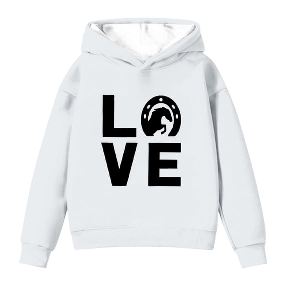 Bainana Kids Girls' Hoodies Cartoon Print Long Sleeve Hooded ...