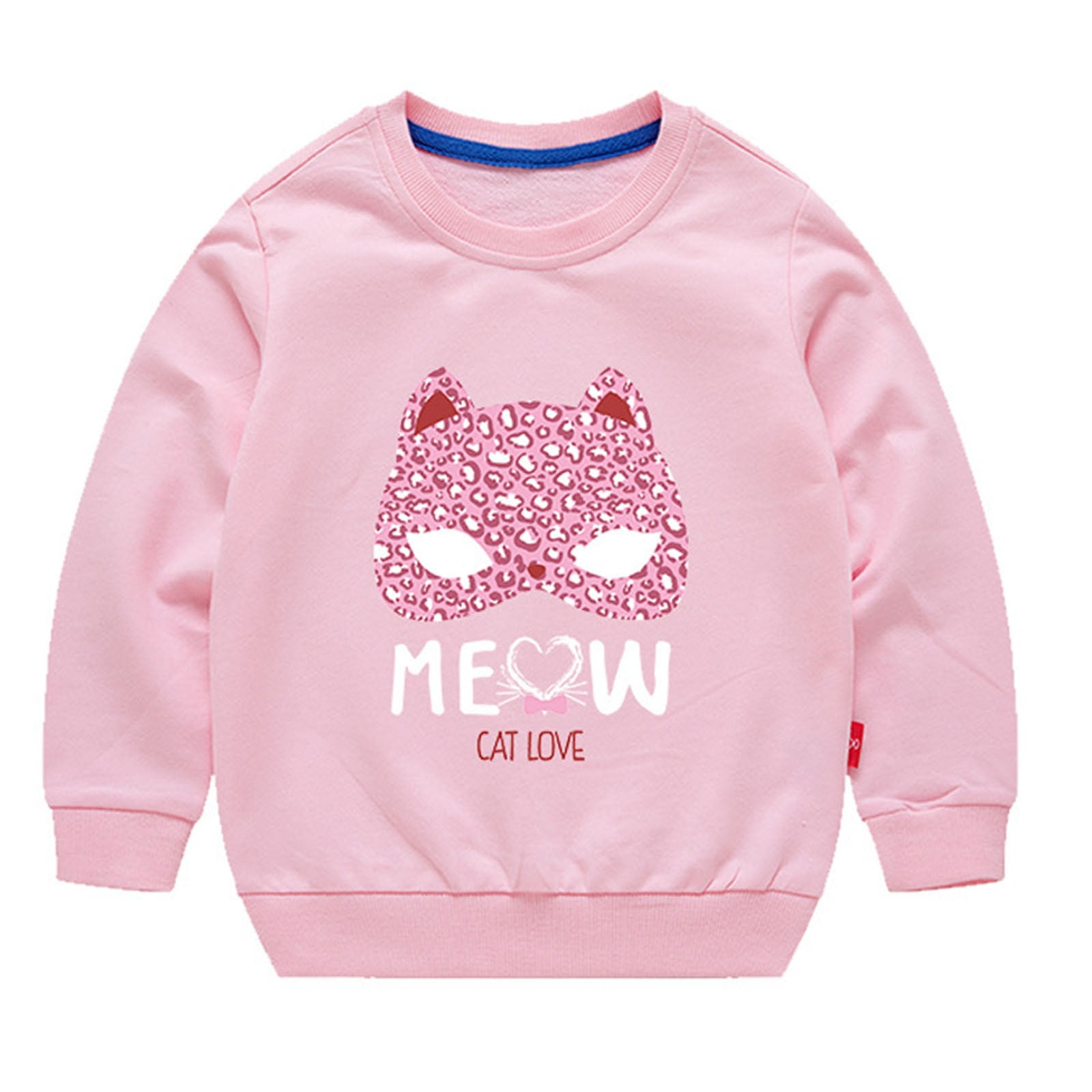 Bainana Kids Girls' Sweatshirts Cartoon Print Long Sleeve Crewneck ...