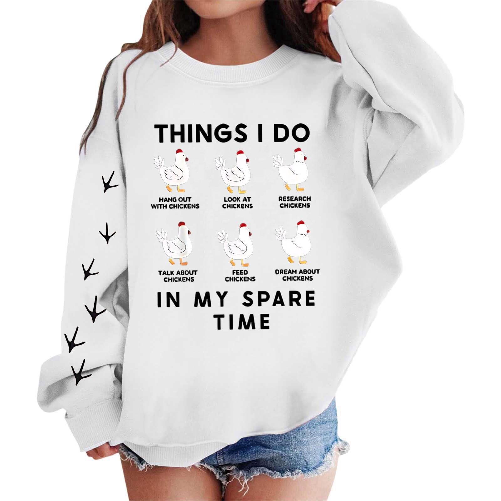 Bainana Kids Girls' Sweatshirts Cartoon Print Long Sleeve Crewneck ...