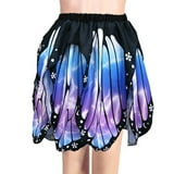 Bainana Light Purple Carnival Midi Skirt For Women Butterfly Print ...