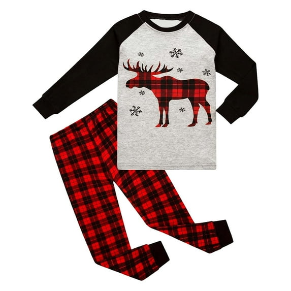Bainana Little Boys Girls 2 Pieces Christmas Outfits Cartoon Reindeer ...