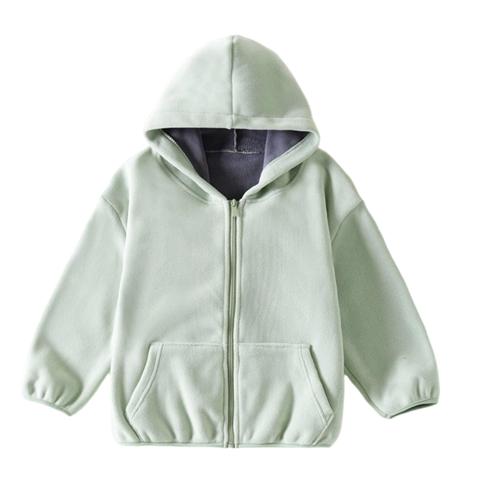 Bainana Little Boys Jacket Solid Color Long Sleeve Hooded Coat Fashion ...