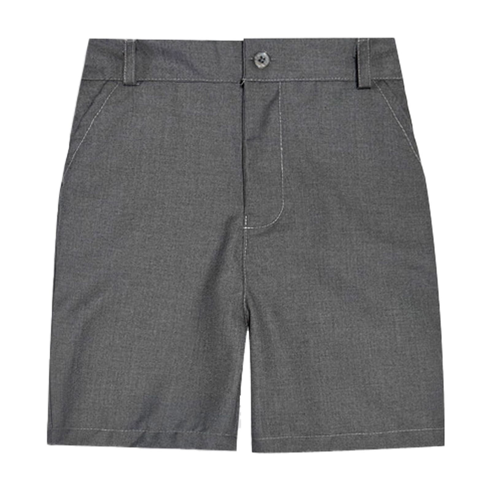 Bainana Little Boys Shorts Solid Color Elastic Waist Straight Leg Shorty Stretch Soft Children'S ...