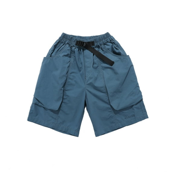 Bainana Little Boys Shorts Solid Color Elastic Waist Wide Leg Shorty ...