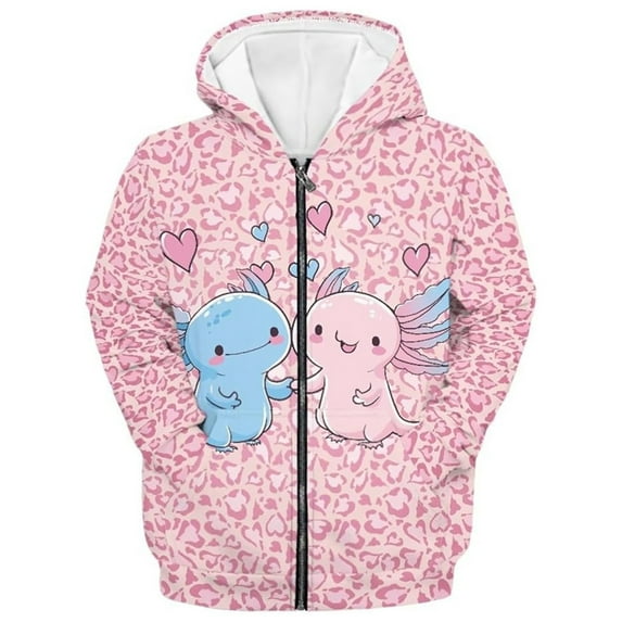 Bainana Little Boys Zip Up Hoodie Cartoon Print Long Sleeve Hooded Coat ...