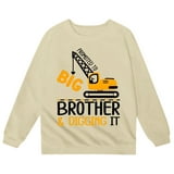 Bainana Little Girls Boys Tops Cartoon Car Print Long Sleeve Crew Neck ...