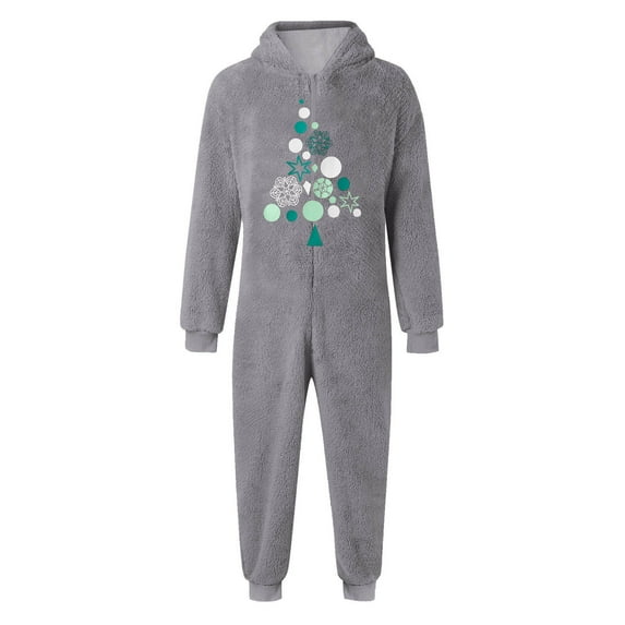 Bainana Little Girls Christmas Romper Cartoon Print Long Sleeve Zipper ...