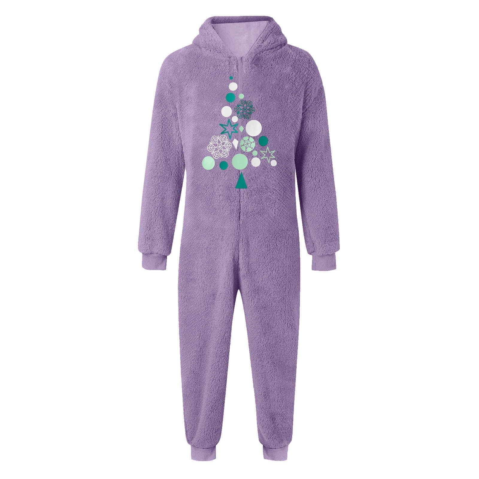 Bainana Little Girls Christmas Romper Cartoon Print Long Sleeve Zipper ...