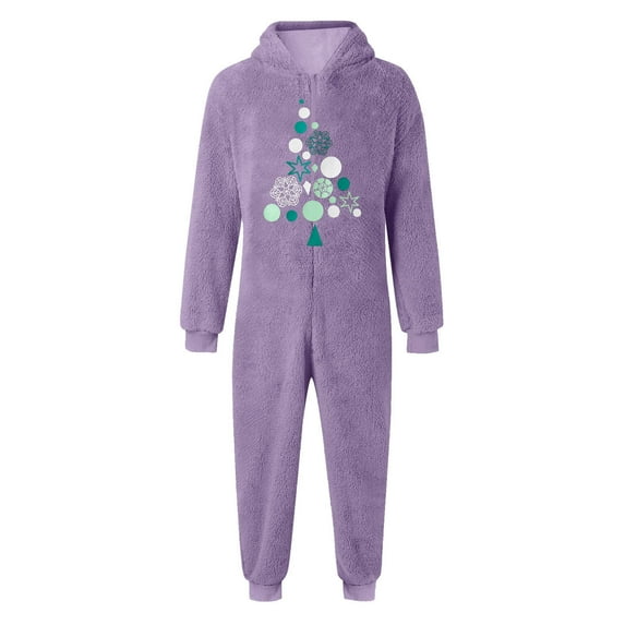 Bainana Little Girls Christmas Romper Cartoon Print Long Sleeve Zipper ...