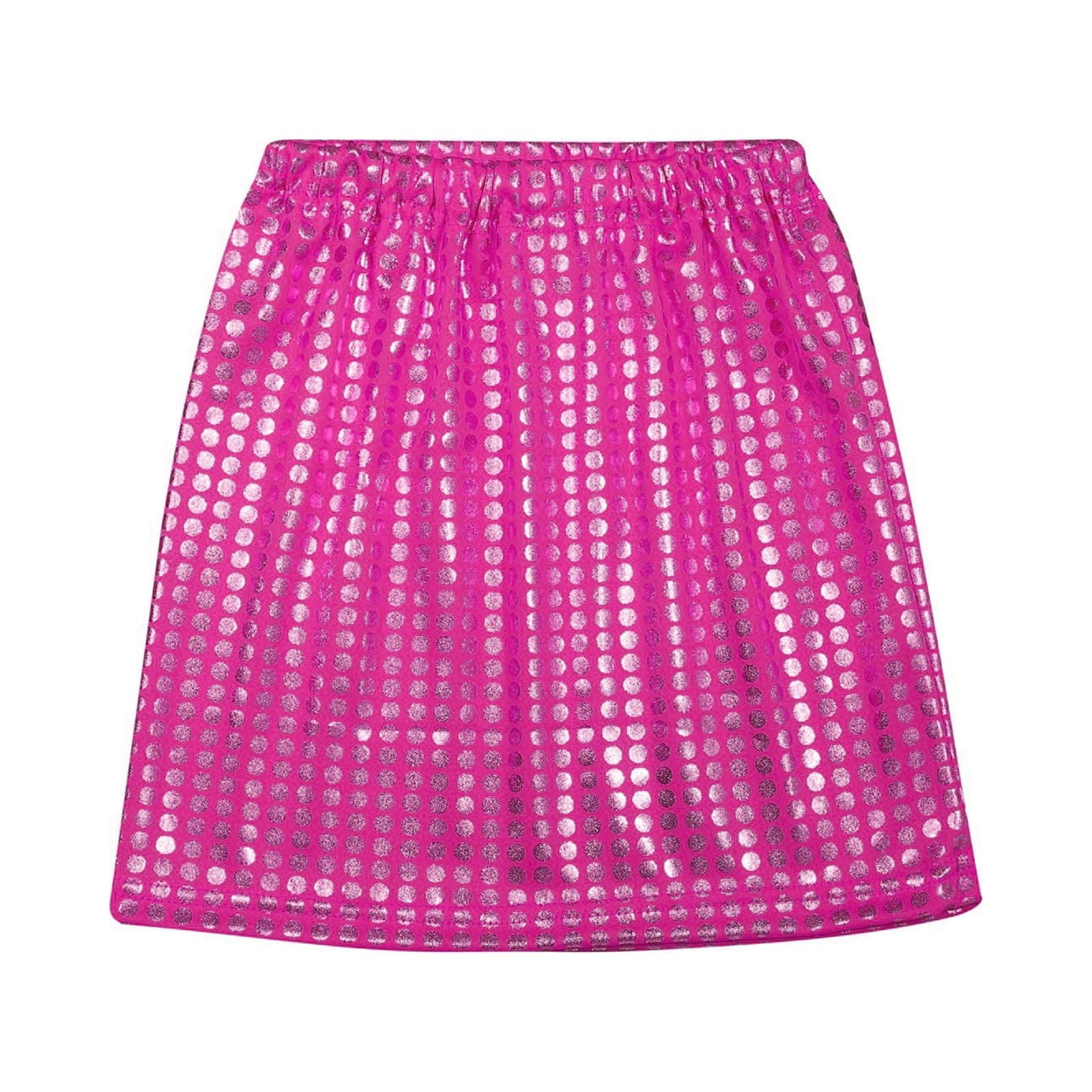 Bainana Little Girls Skirt Solid Color Elastic Waist A-Line Skirt ...