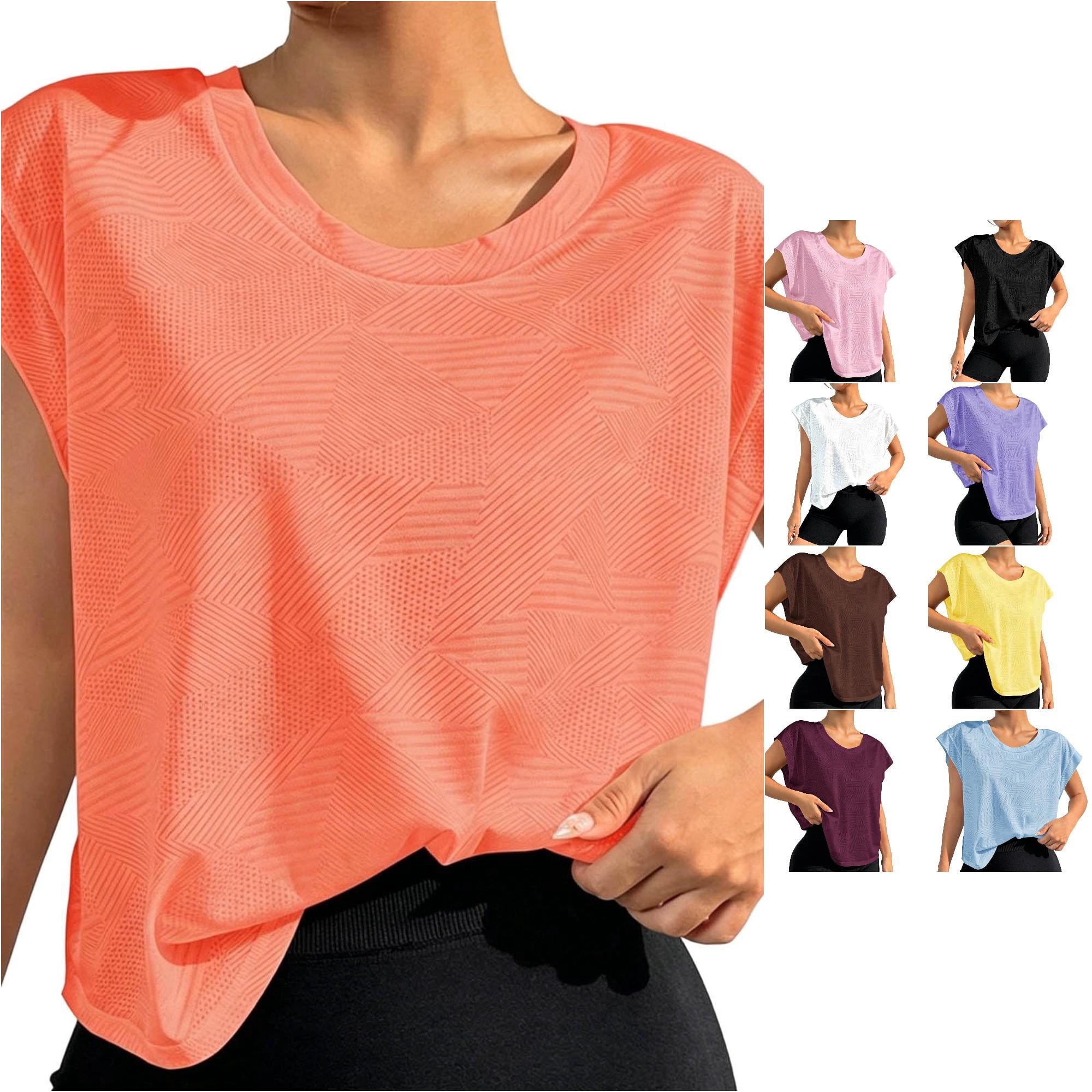 Bainana Luxuriously Soft Breathable Mesh Yoga Top For Women Solid Color ...