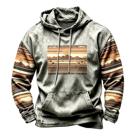 Bainana Men'S Hoodie Long Sleeve Comfortable Hoody Graphic Print Hooded ...