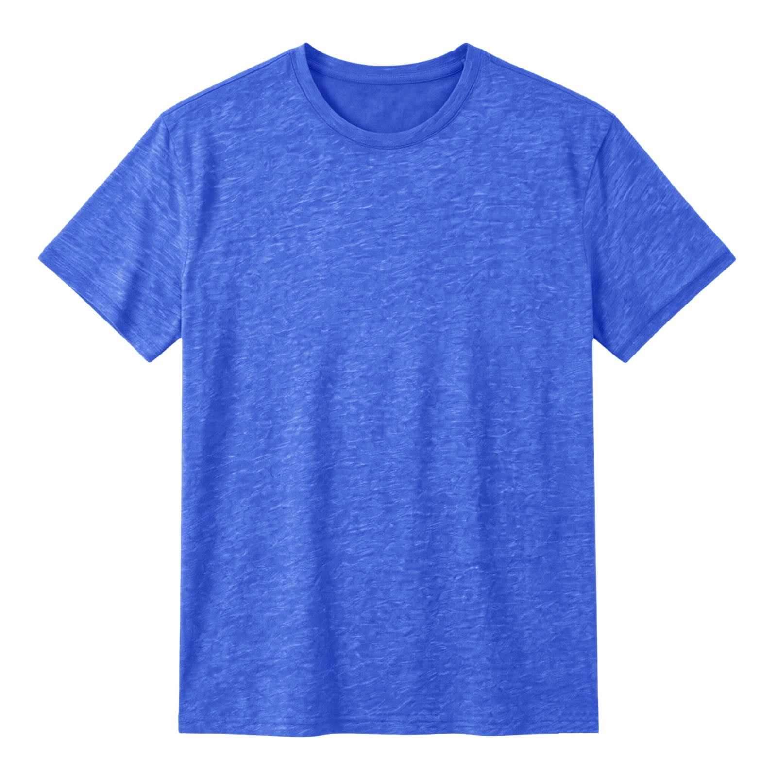 Bainana Men'S Shirts Solid Color Short Sleeve Crew Neck Tops Lightwight ...