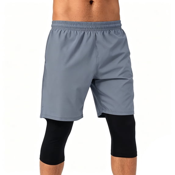 Bainana Mens Athletic Shorts Casual Elastic Waisted Loose Fit ...