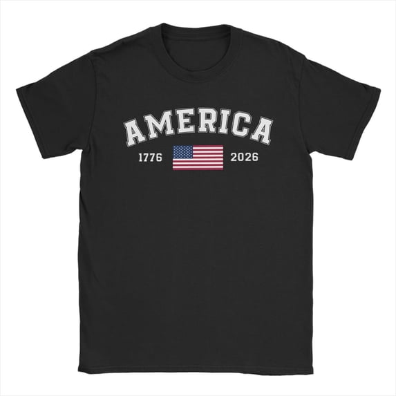 Bainana Mens Patriotic Shirts America Flag Print Short Sleeve Crew Neck ...